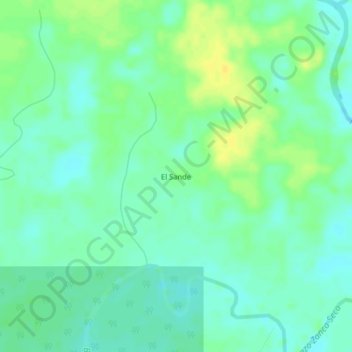 El Sande topographic map, elevation, terrain