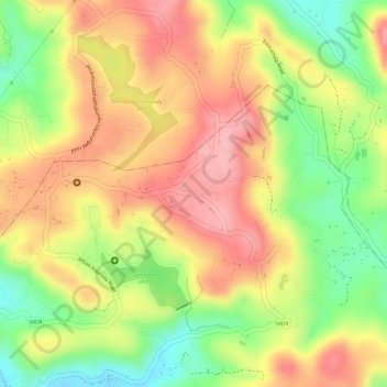 Poomala topographic map, elevation, terrain